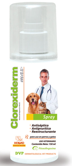 Clorexiderm Max spray 150 ml – ANIMALFARMA